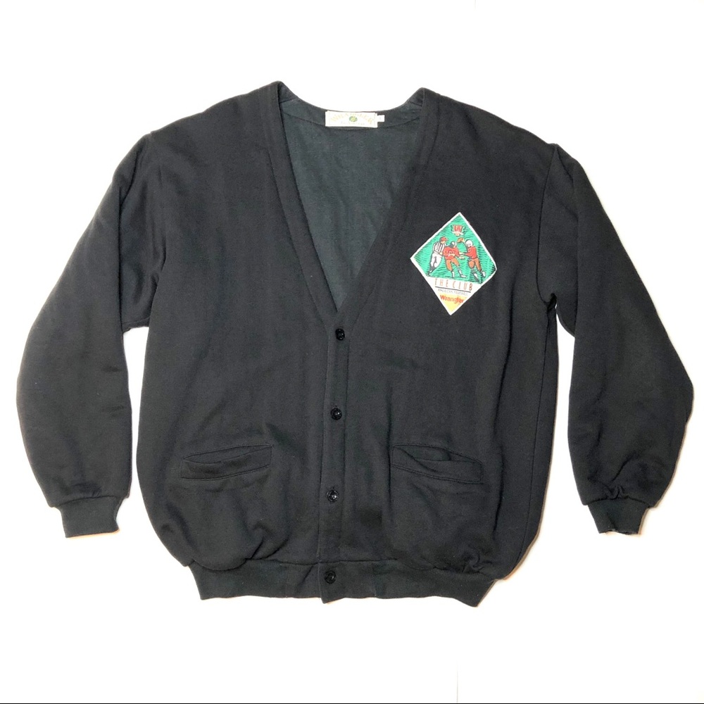 Wrangler Vintage Embroidered Football Cardigan - Gem